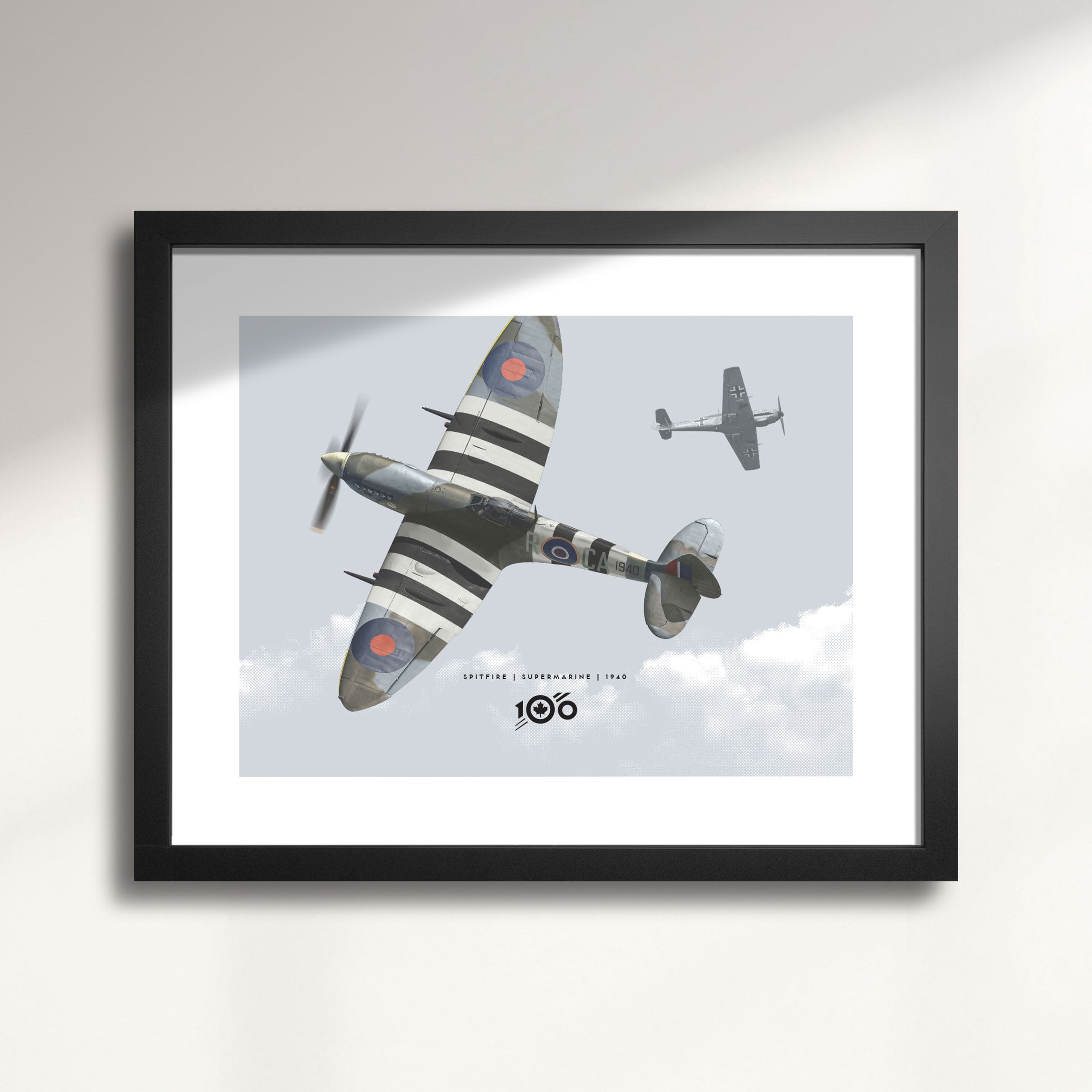 Supermarine Spitfire (circa 1940) Limited Edition Art Print by ManMade ...