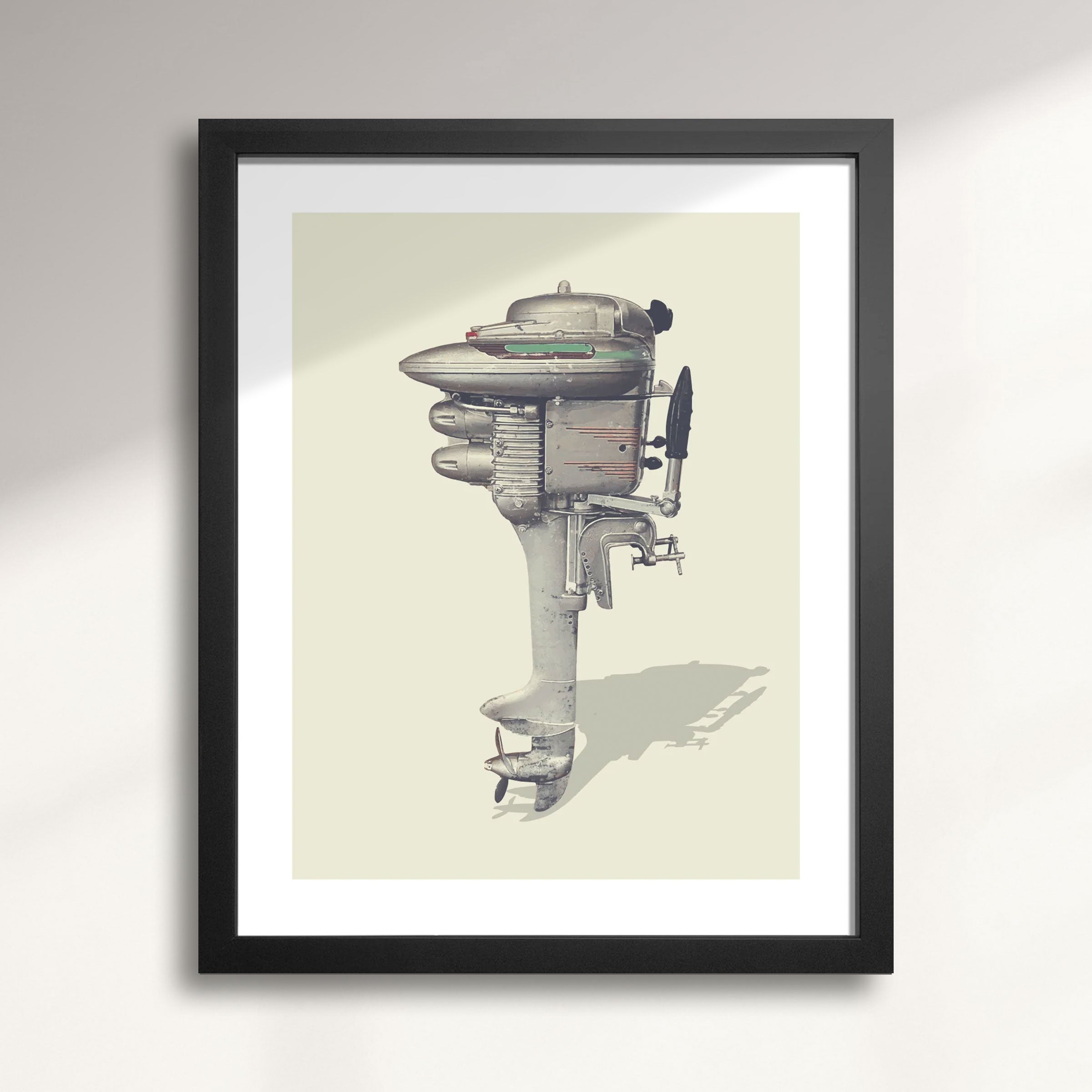1947 Mercury KD4S 6hp Vintage Outboard Motor Art Print by ManMade Art ...
