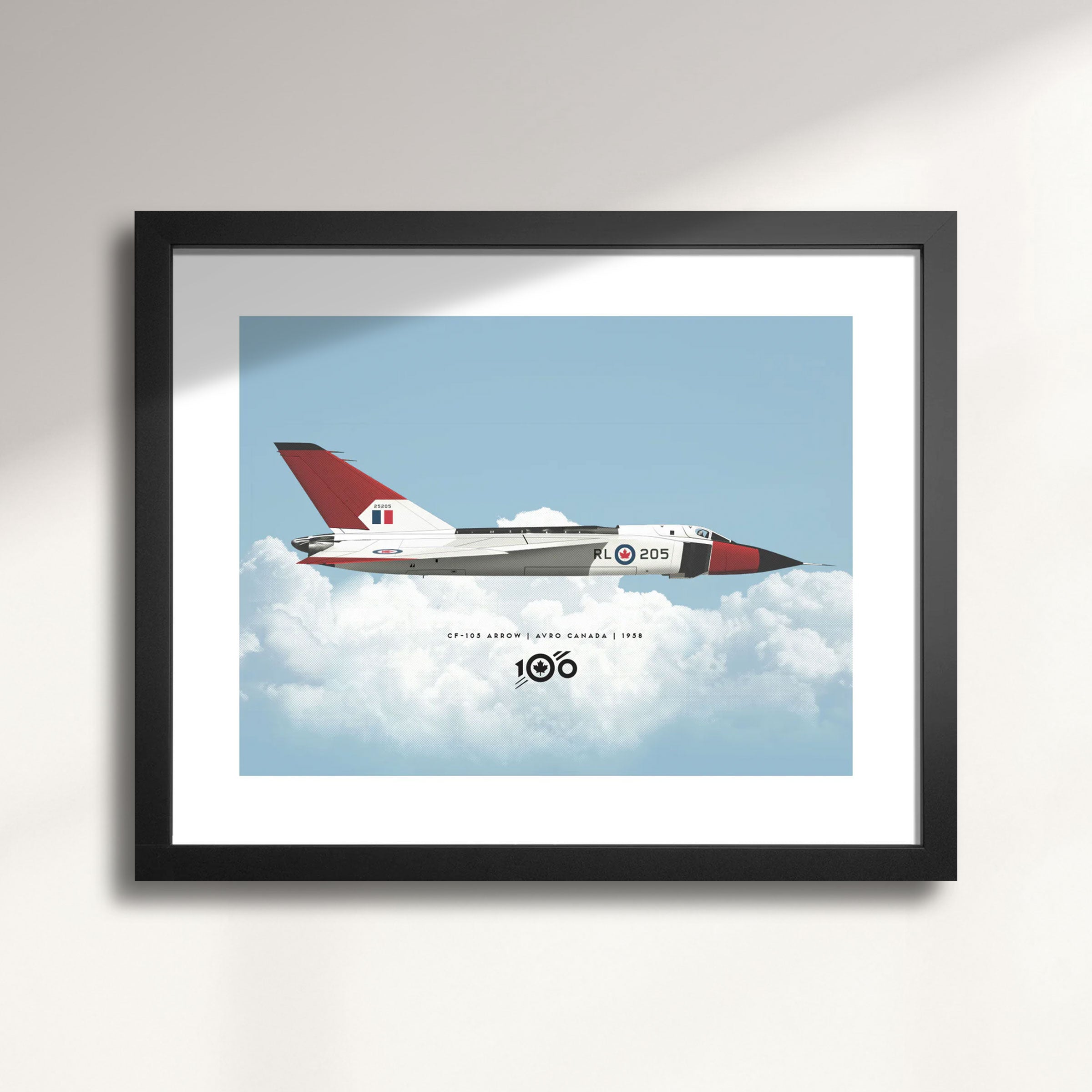 CF-105 Avro Arrow (circa 1958) Limited Edition Art Print by ManMade Art ...