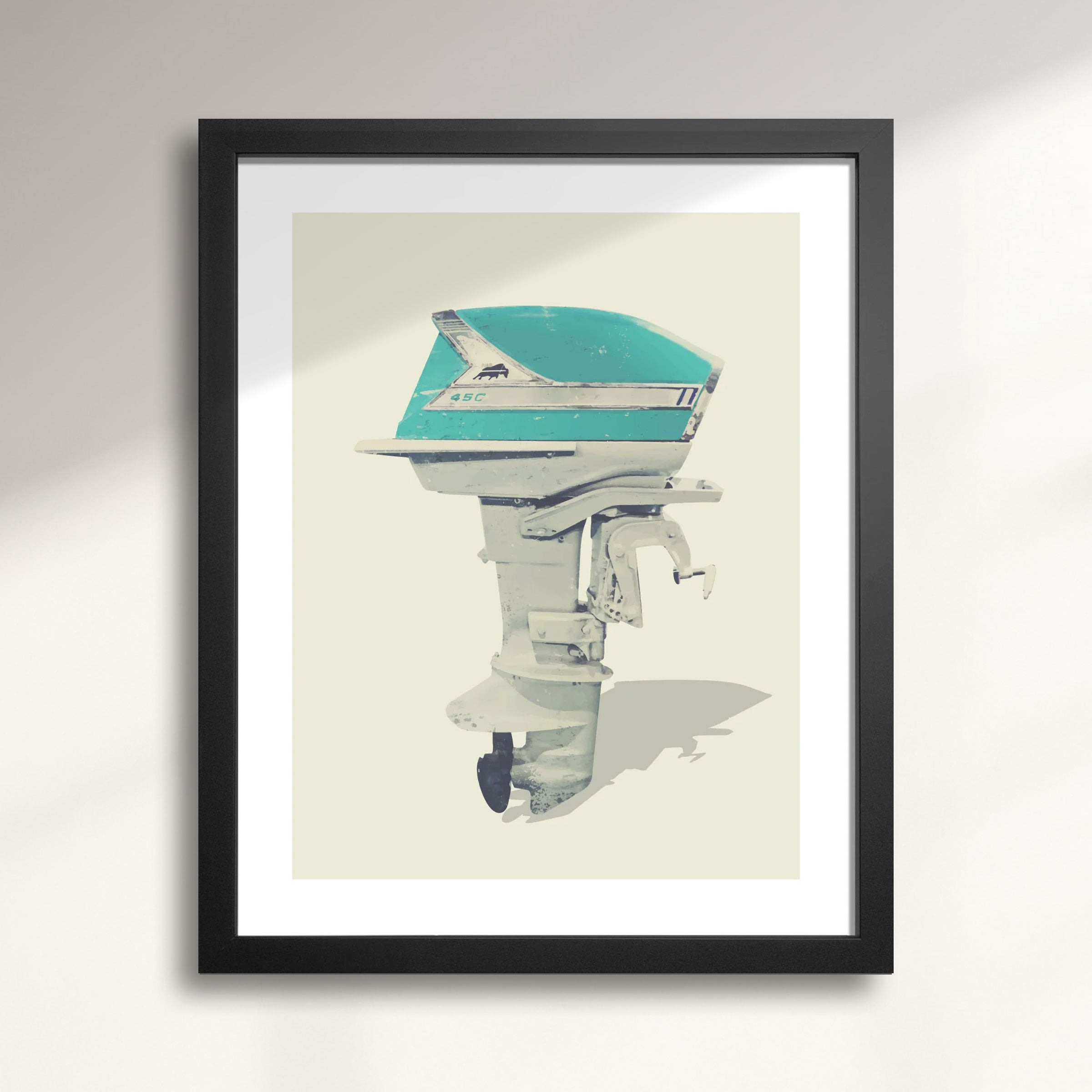 1958 McCulloch 45HP Vintage Outboard Motor Cottage Wall Art by ManMade ...