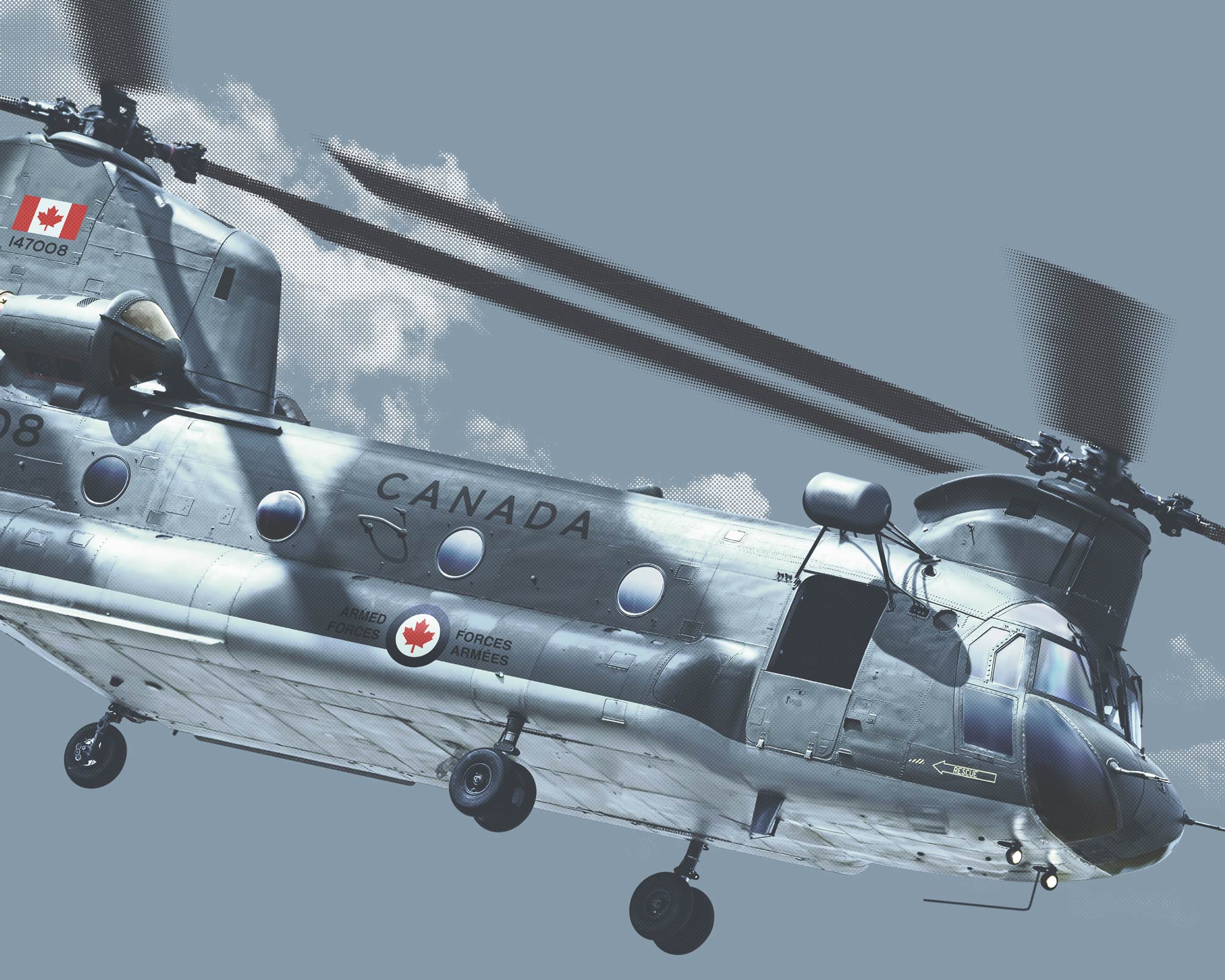 1974 CH-147C Chinook Limited Edition Art Print by ManMade Art – ManMade ...