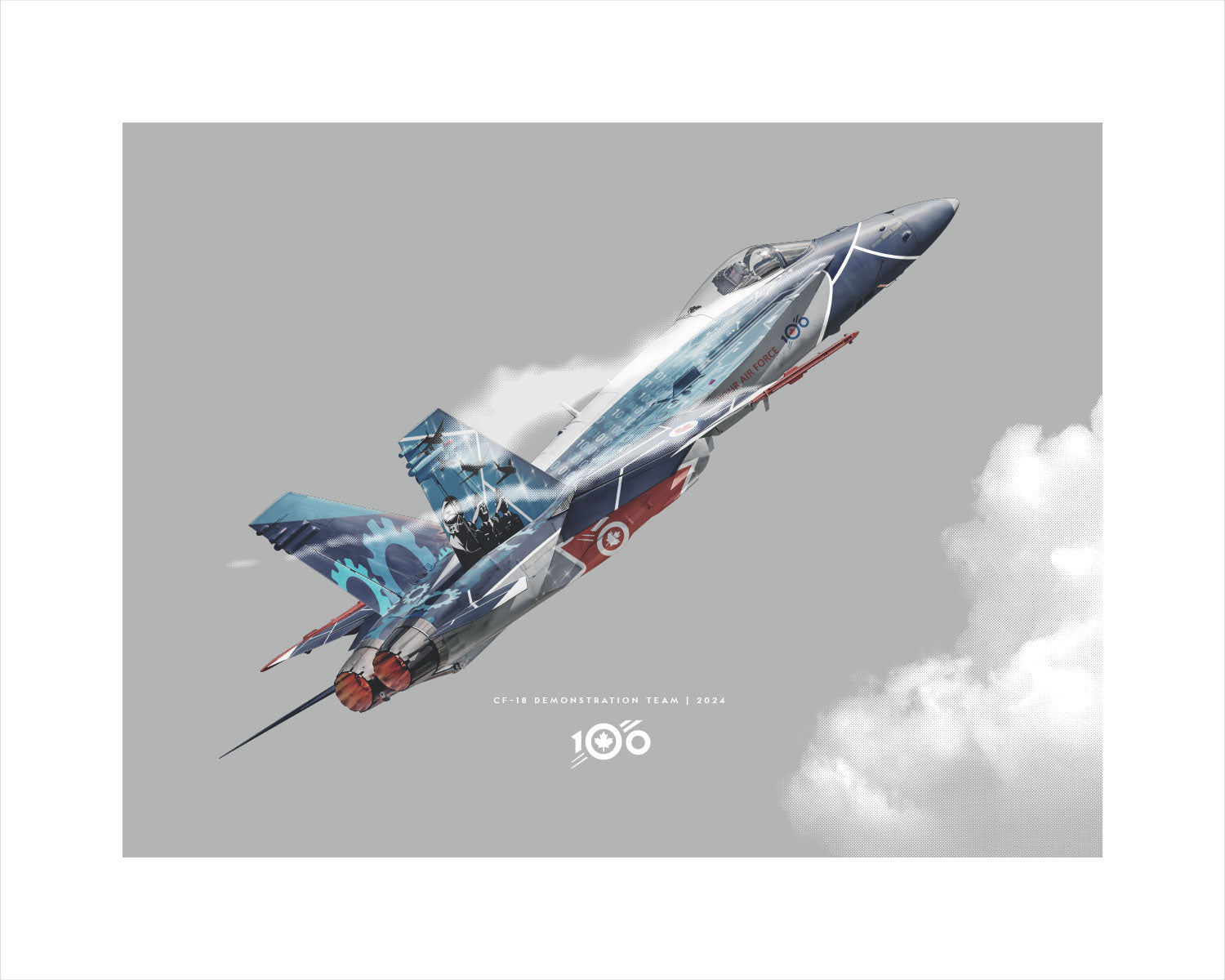 2024 CF-18 Demonstration Team Limited Edition Art Print by ManMade Art ...