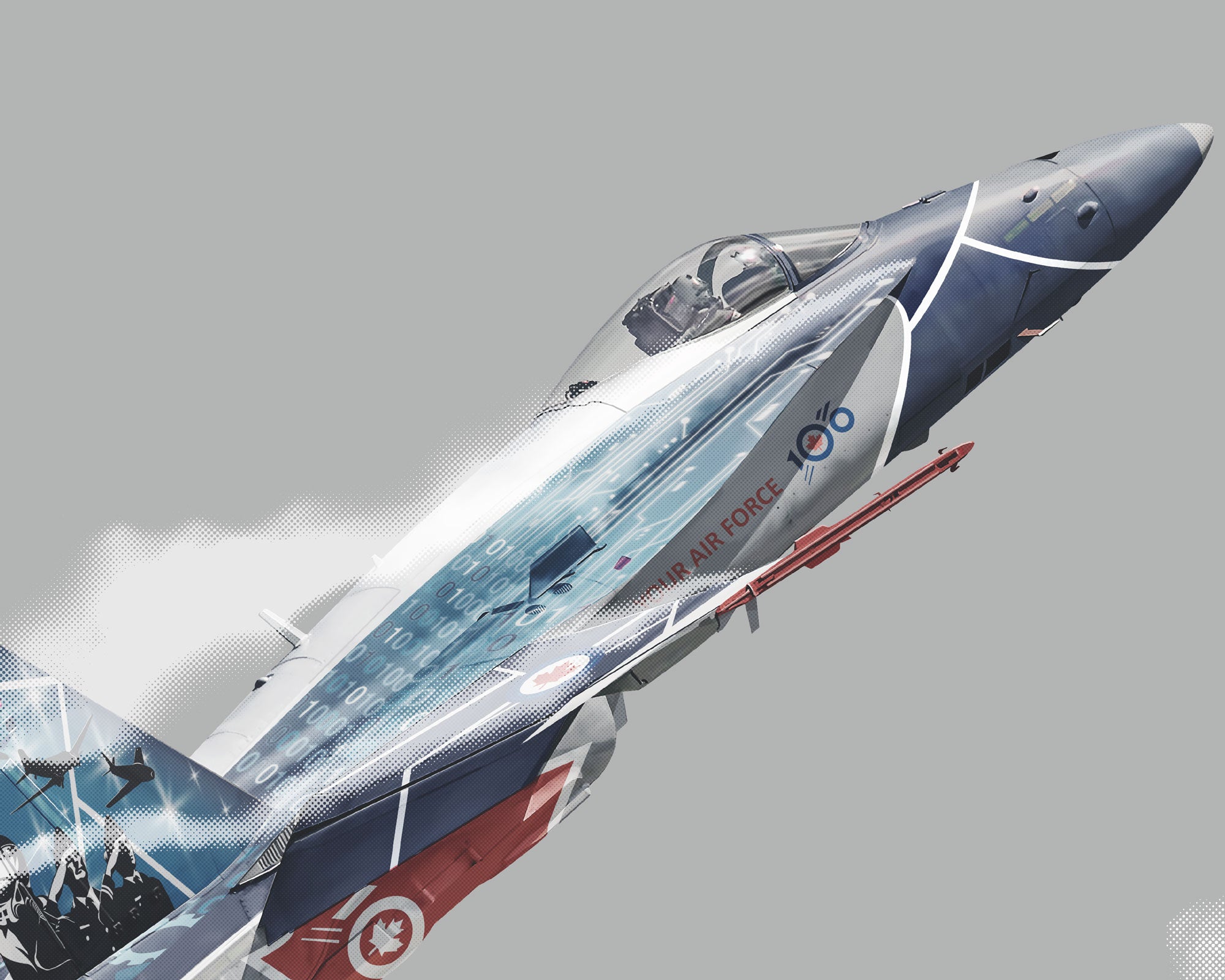 2024 CF-18 Demonstration Team Limited Edition Art Print by ManMade Art ...