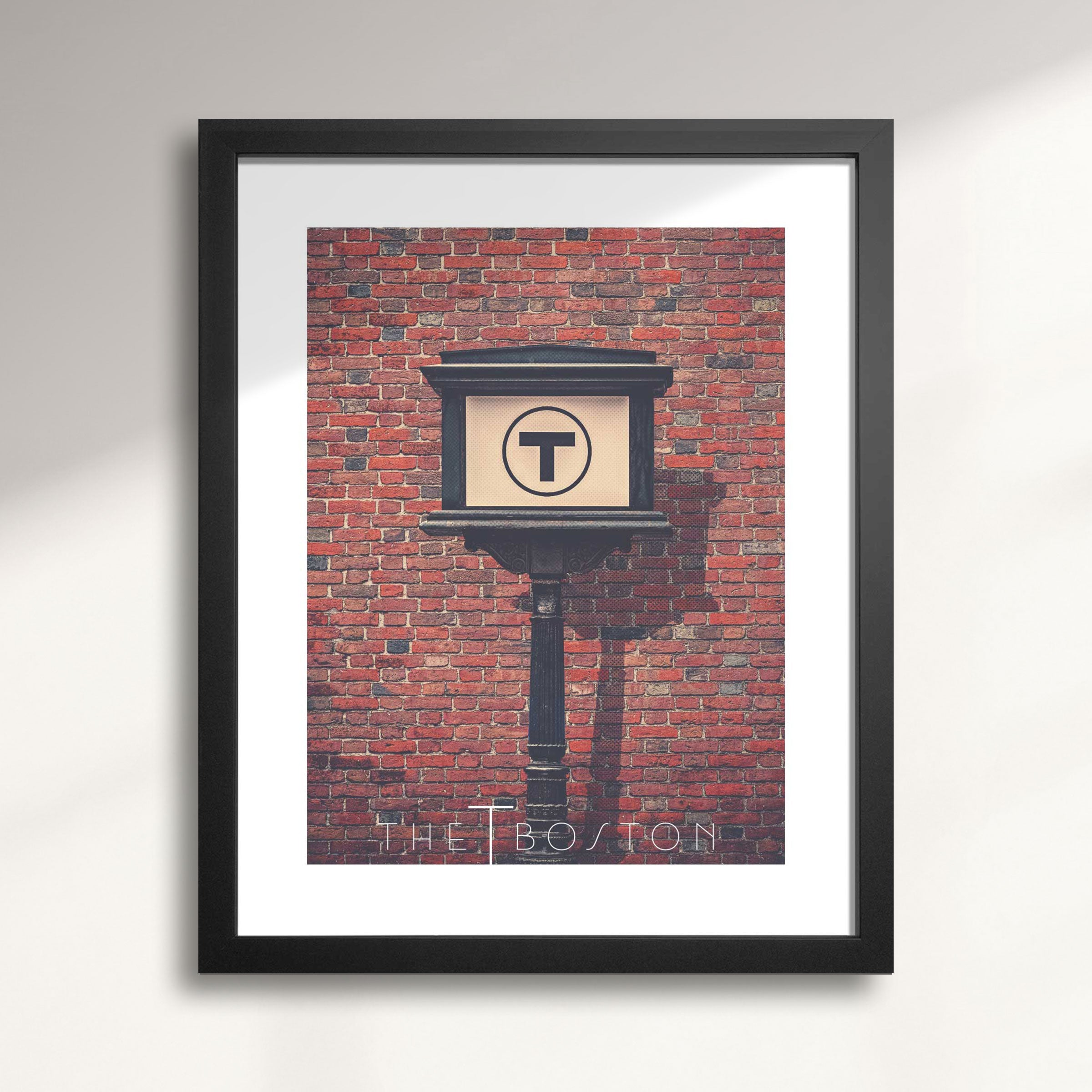 The 'T' Boston Art Print by ManMade Art – ManMade Art Inc.