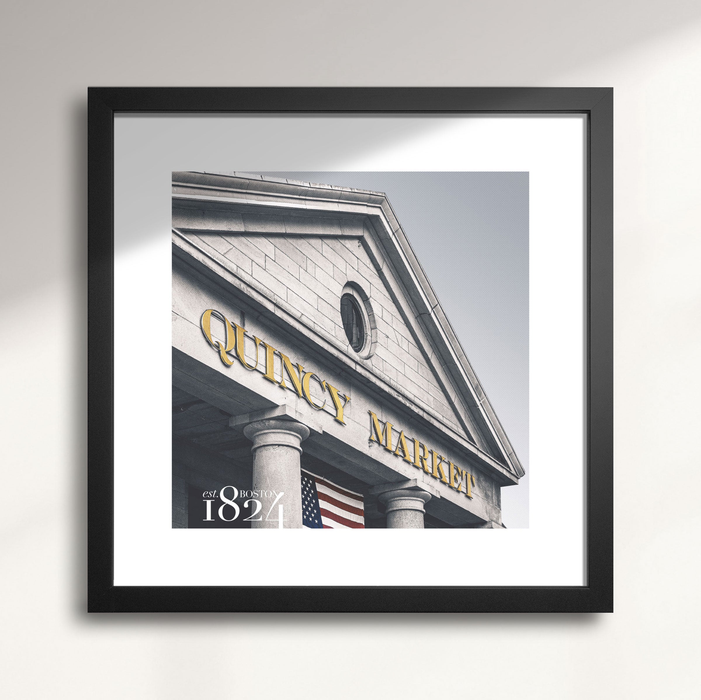 Boston's Quincy Market Art Print by ManMade Art – ManMade Art Inc.