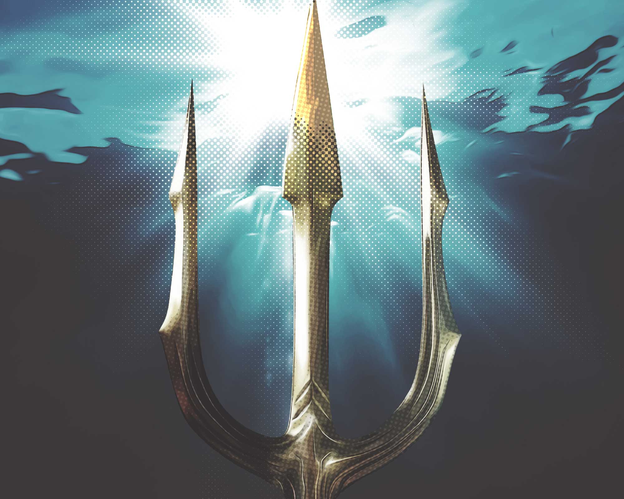 DC Extended Universe: Aquaman's Trident Movie Wall Art by ManMade Art ...