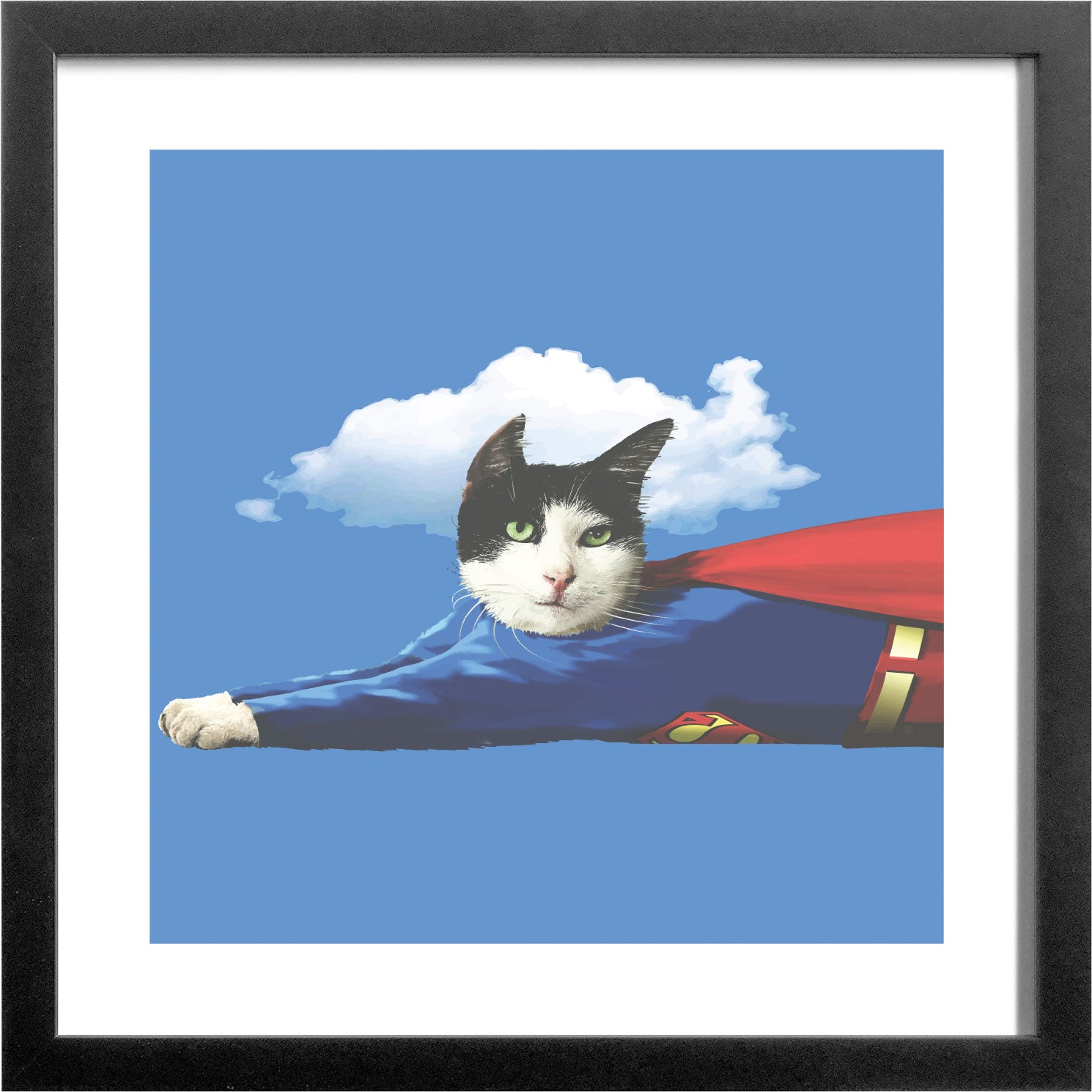 Super Cat Art Print by ManMade Art – ManMade Art Inc.