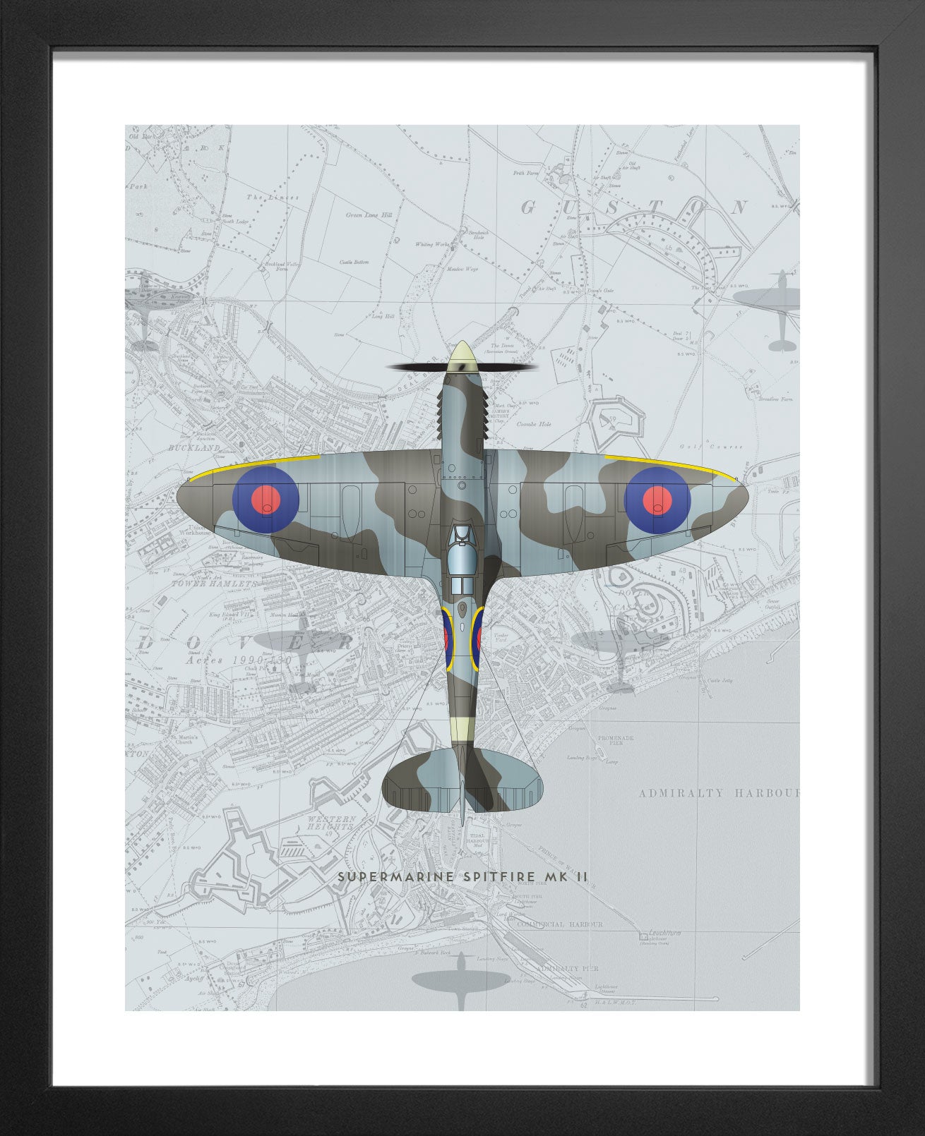 Supermarine Spitfire MK II Art Print by ManMade Art – ManMade Art Inc.